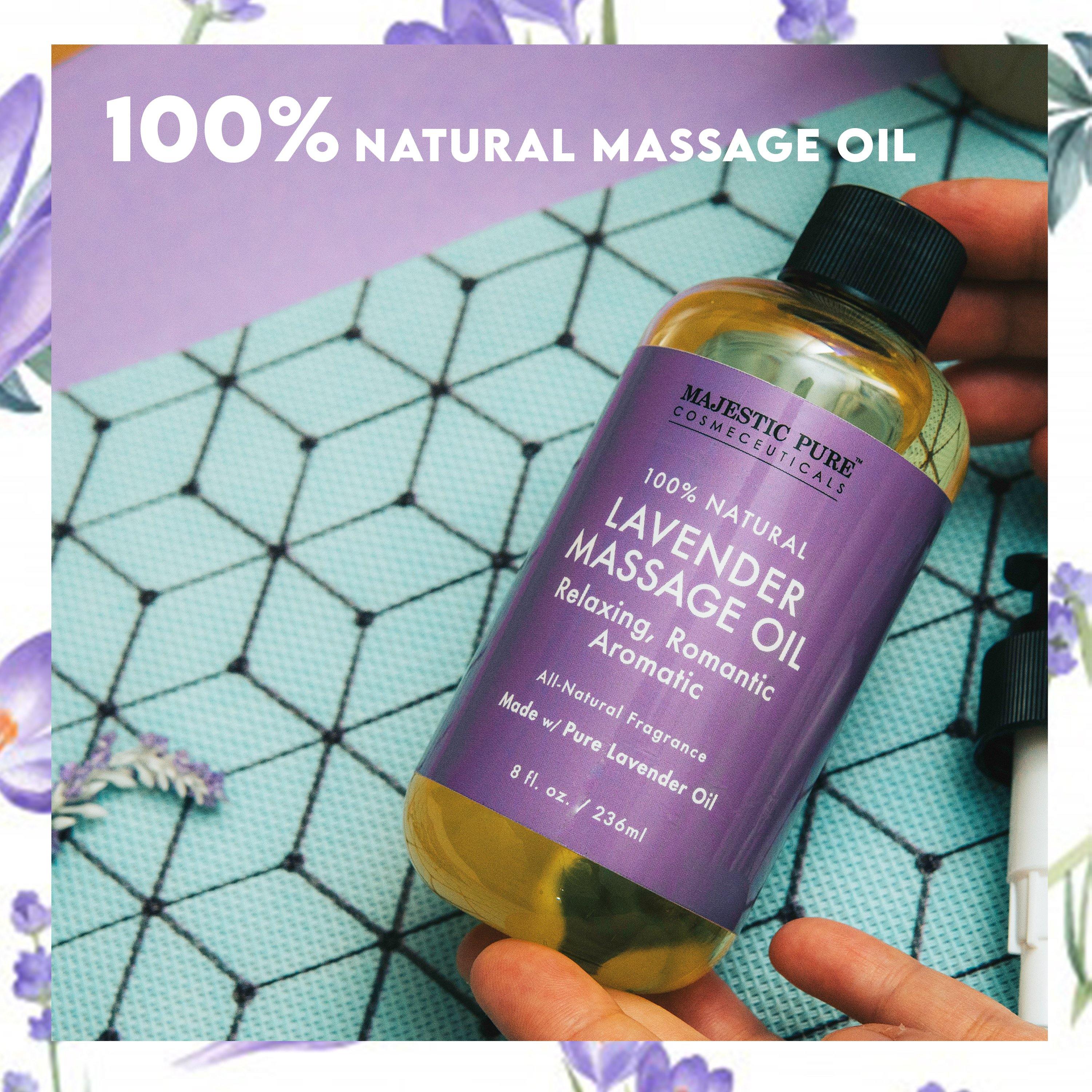 Lavender Massage Oil | Majestic Pure Best Massage Oil – Majestic Pure ...