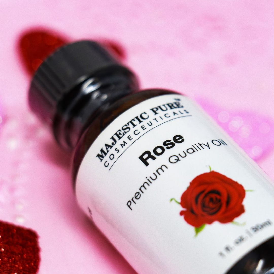 100% Pure & Natural Rose Essential Oil | Pure Rose Oil – Majestic Pure ...