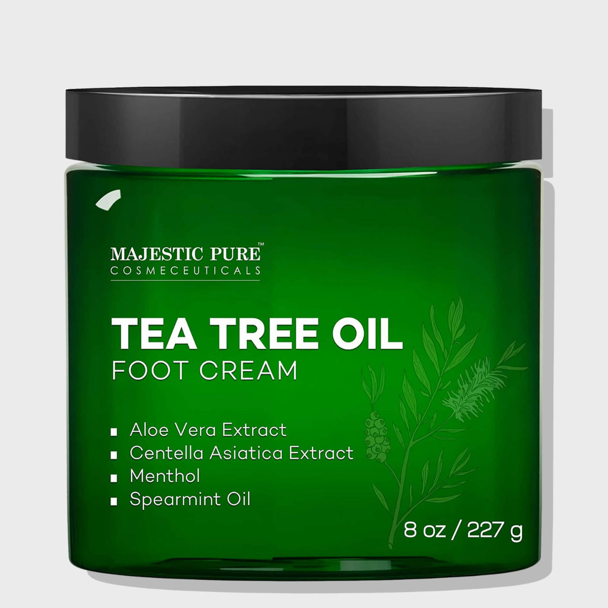Tea Tree Foot Cream with Aloe Vera Extract - 8 oz – Majestic Pure ...